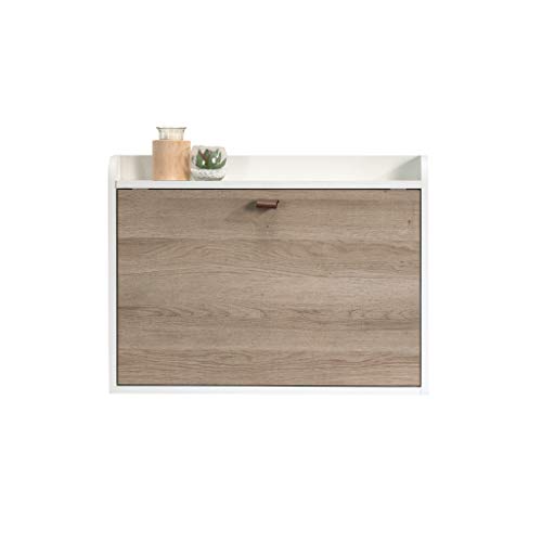 Sauder Anda Norr Wall Desk, White Finish
