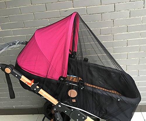ThreeH Baby Mosquito Net for Strollers Car Seats Cradles Universal Size Insect Netting BX07,Black