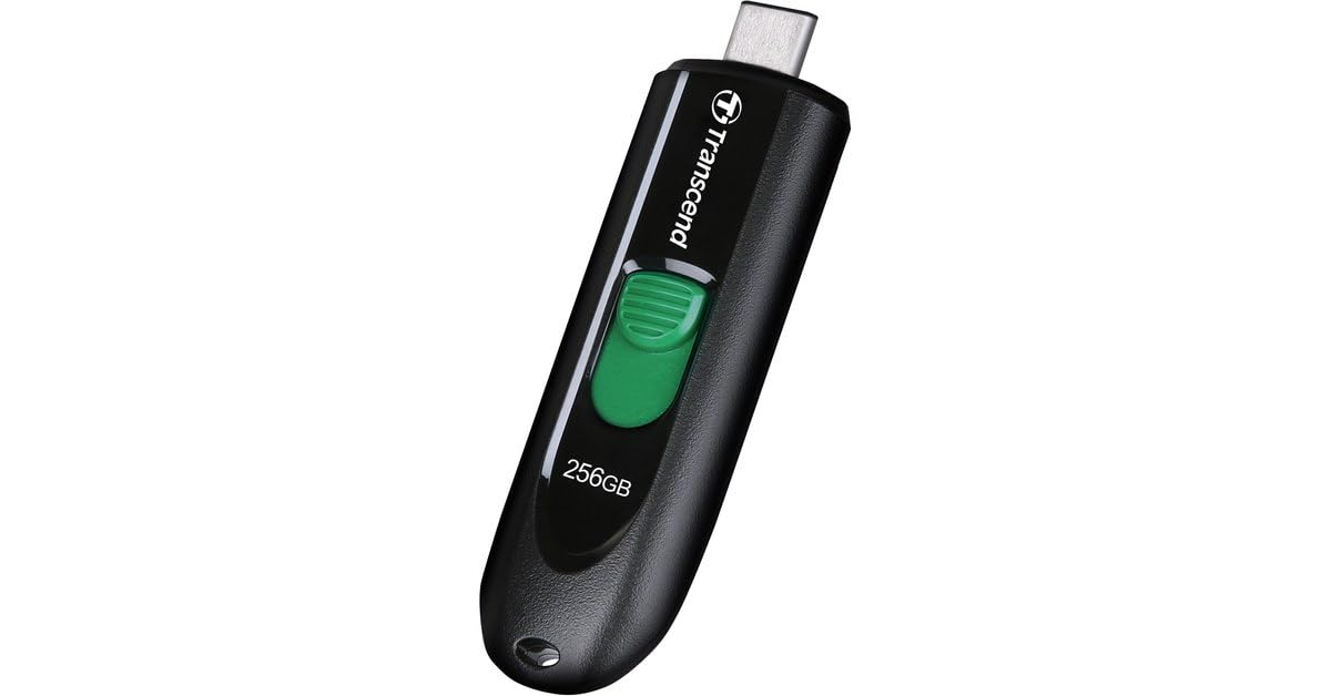 Transcend 256GB JetFlash 790C USB 3.2 Gen 1 Flash Drive TS256GJF790C, Black