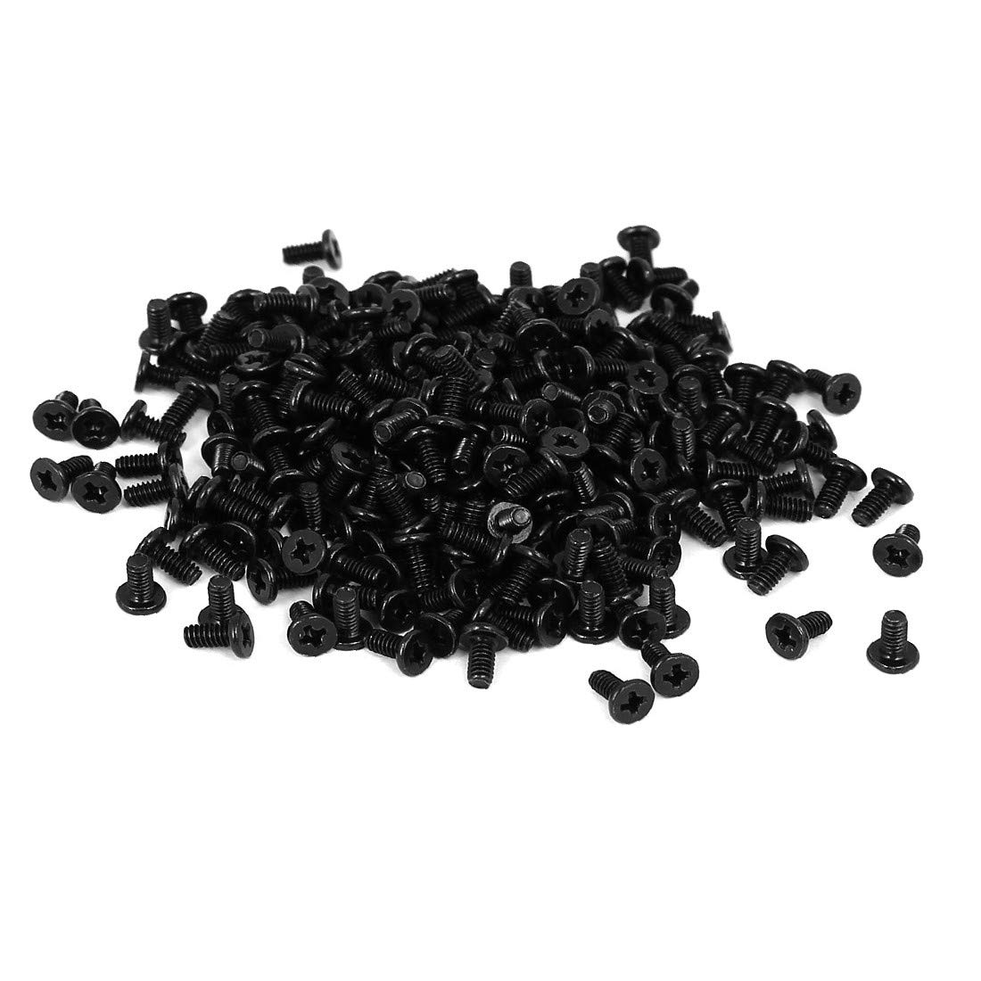 New Lon0167 CM2x4mm Black Featured Zinc Plated Phillips reliable efficacy Laptop Computer PC Repair Screw 300pcs(id:0f3 00 ec 4c3)