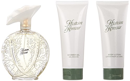 Aubusson Histoire D'amour 3 Piece Set (3.4 Ounce Eau de Toilette Spray Plus Body Lotion Plus Shower Gel)