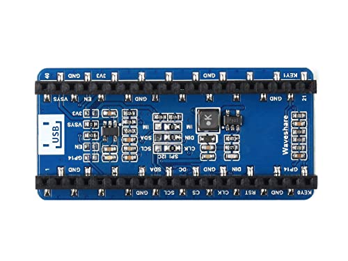 Waveshare 1.3inch OLED Display Module for Raspberry Pi Pico 64×128 Pixels with SPI/I2C Interface Embedded SH1107 Driver Comes with Raspberry Pi Pico C/C++ and MicroPython Demo