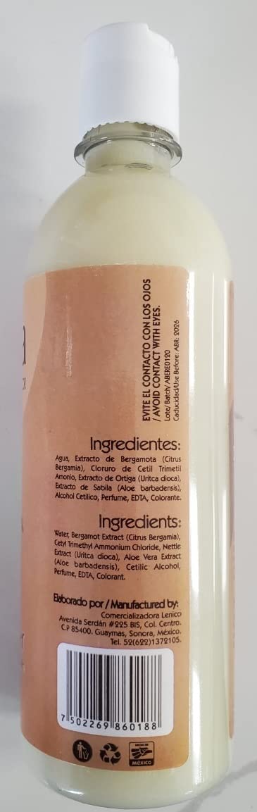 Lenico Bergamot Shampoo, Conditioner, Oil, Gel Fixer, Beard and Mustache Oil - Gold Edition Super Combo Hair Care - 46.84 Fl Oz
