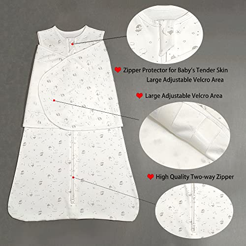 Enrich YLife Baby Cotton Sleeping Bag Split Swaddle Sack Wearable Blanket for Boys and Girls, 4 Season, 6-12 Months (Goodnight Sheep)