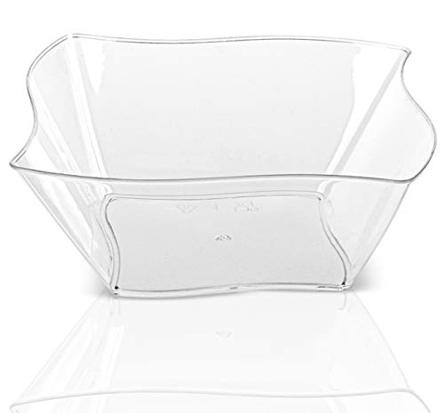 Lawei 100 pack 5 oz Mini Dessert Cups with Spoons - Mini Dessert Plates Disposable Bowls for Chocolate Desserts, Appetizers, Dessert Samplers, Dessert Shot Glasses & More