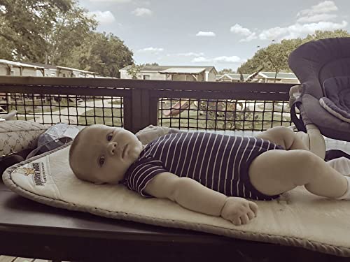 Skinny Mini Diaper Changing Mat - The Ultimate Memory Foam Diaper Changing Pad (16" x 32")