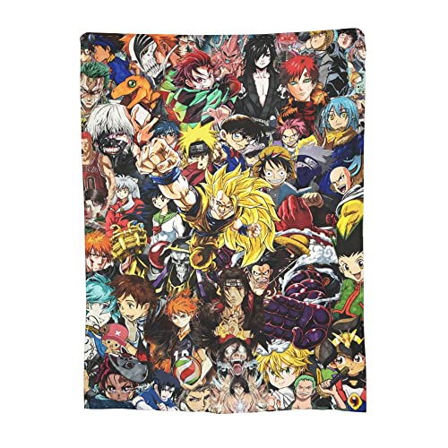 Anime Characters Super Soft Flannel Throw Blanket Warm Cozy Flannel Blanket Lightweight Shaggy Air Conditioner Blankets Apply to Couch Bed Office Etc Blanket 50"x40"¡
