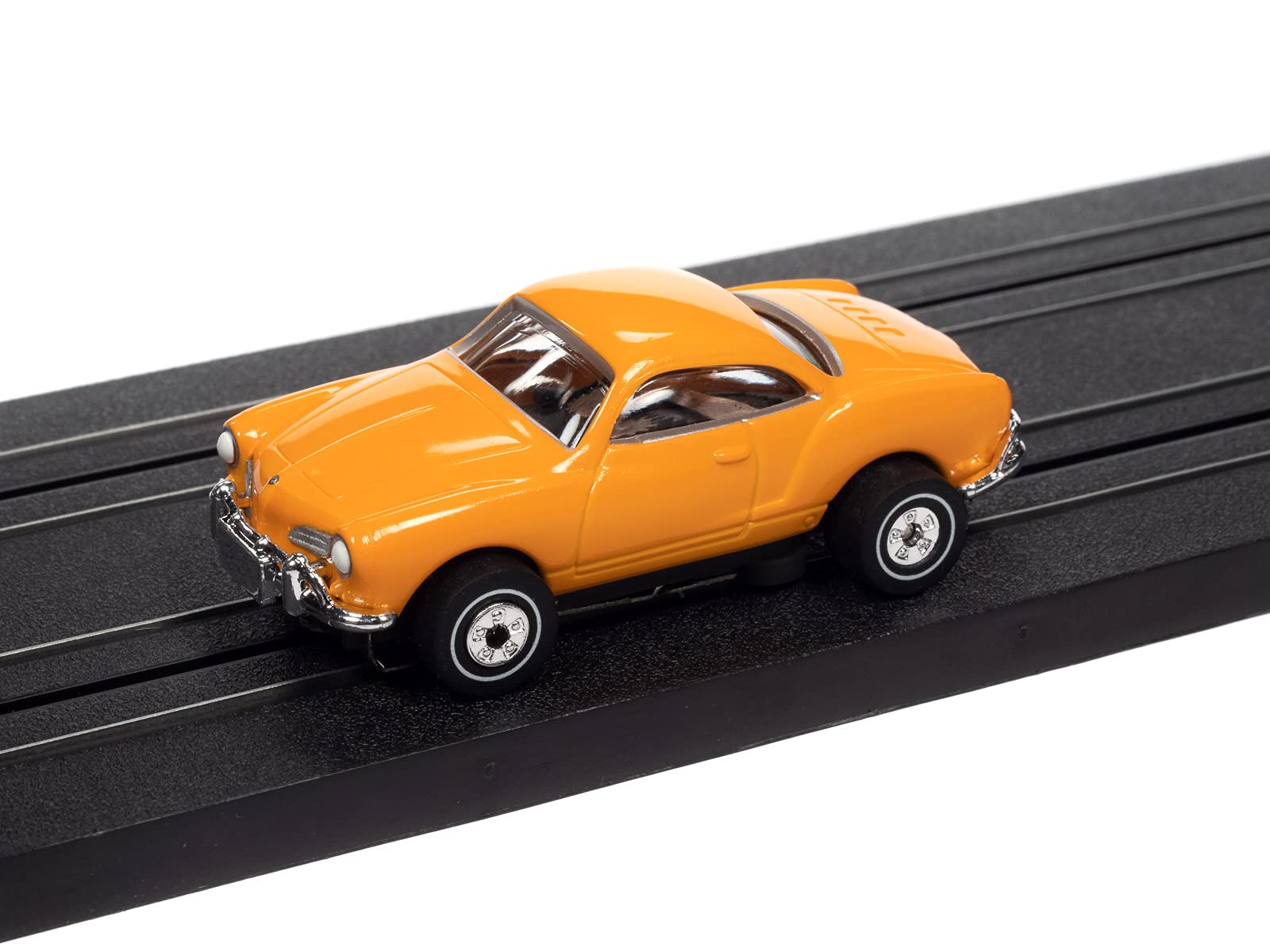 Auto World Thunderjet R34 1963 Karmann GHIA (Orange) HO Scale Slot Car