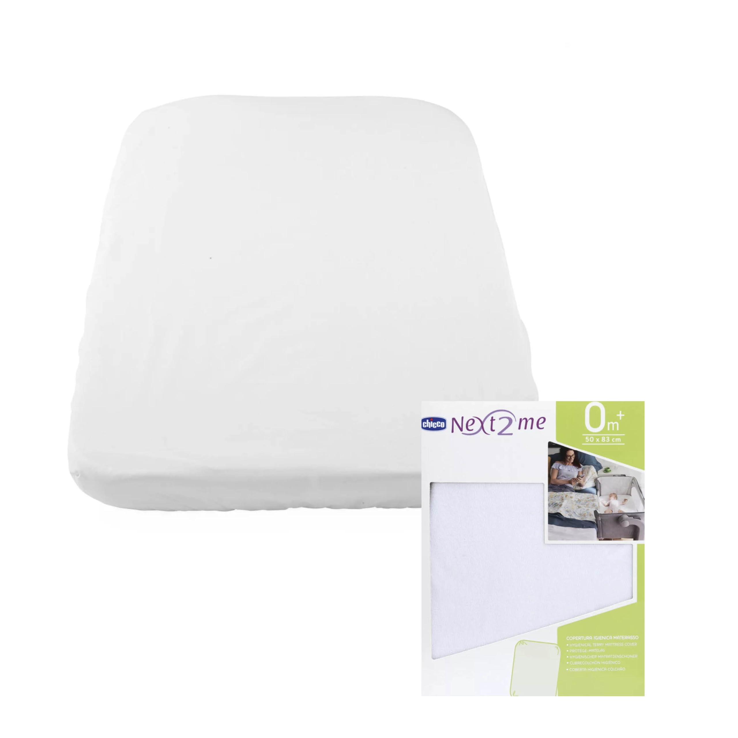 Chicco Next2Me Terry Mattress Protector, White | Protects & Covers Next2Me Mattress, Water Resistant, Machine Washable