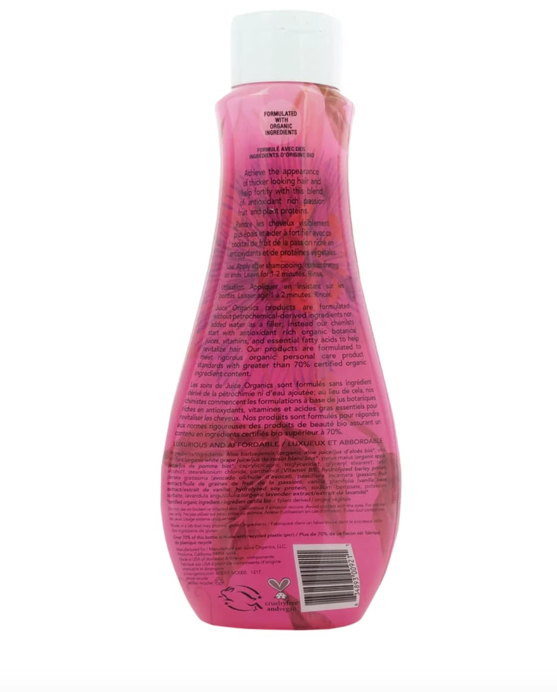 Juice Beauty Passion Flower Volumizing Conditioner - 300 mL - Promotes Thicker Hair, Deeply Cleanses + Improves Shine - Vegan, Cruelty Free