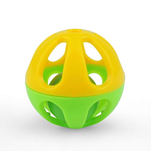 WBYJ Bird Training Toys, 7 Pack Parrot Intelligence Toy - Stacking Training Rings Toy, Skateboard Stand Perch, Mini Sneaker, Birds Bell Ball for Parrot Macaw African Greys Cockatoo Conure Cockatiel