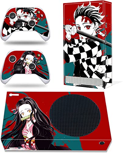 Anime X-Box Series S Skin Set Protector Wrap Cover Protective Faceplate Full Set Compatible with X-Box Series S Console & Controller Skins, xss-gm-1