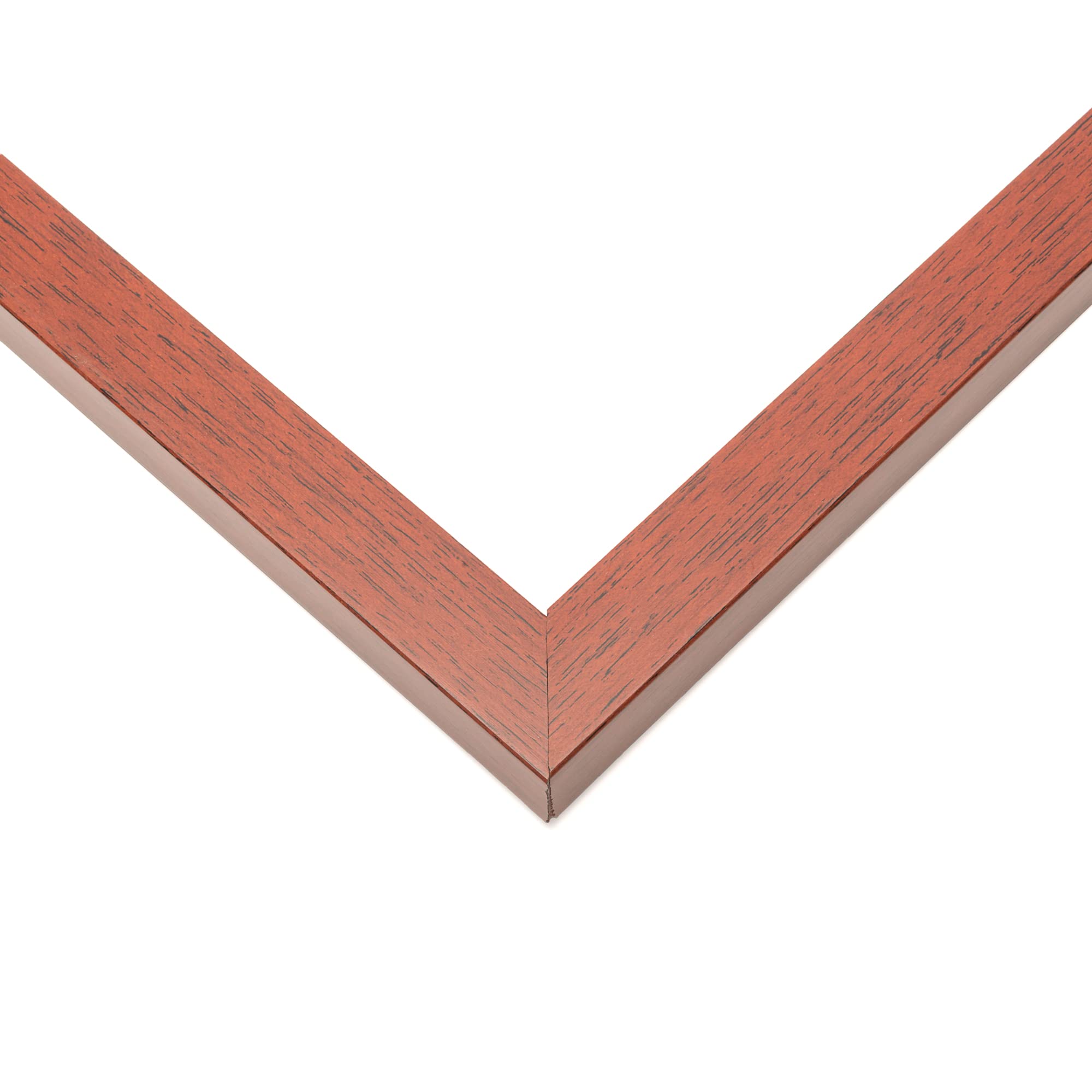 39x10 Frame Brown Red Cherry Wood Picture Frame Width 0.75 Inches | Interior Frame Depth 0.5 Inches | Cerise Collection | UV Acrylic, Foam Board Backing & Hanging Hardware Included