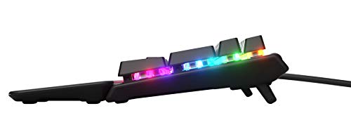 SteelSeries Apex 5 - Hybrid Mechanical Gaming Keyboard - Per-Key RGB Illumination - Oled Smart display - English (QWERTY) Layout PC