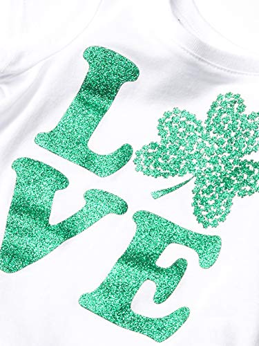 The Children's Place baby girls and Toddler St. Patrick's Day Graphic Tee T Shirt, White, 3T US