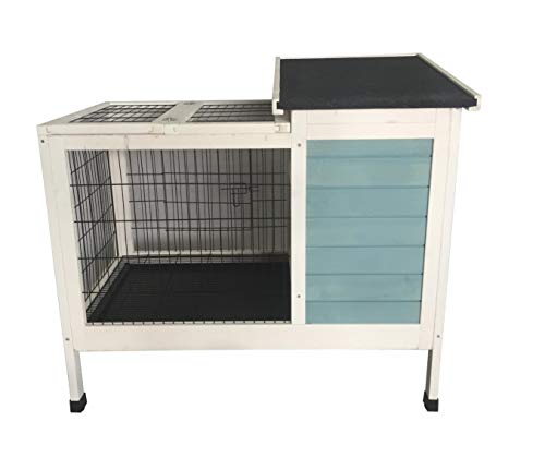 Seny Wooden Rabbit Hutch Bunny Cage Bunny Hutch W38 x D22.5 x H34
