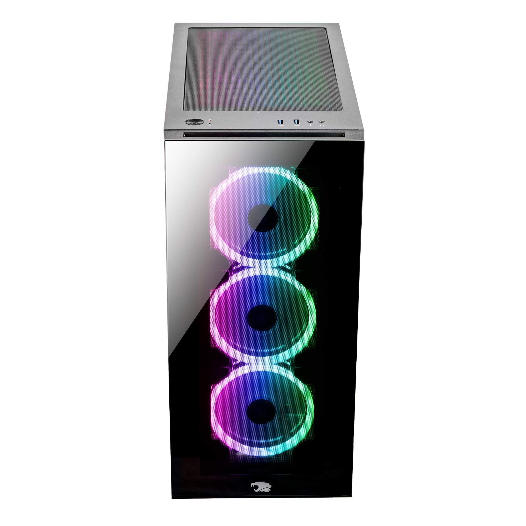 iBUYPOWER Pro Gaming PC Computer Desktop Element MR9270 (Intel Core i7-9700F 3.0GHz, NVIDIA GeForce RTX 2060 6GB, 16GB DDR4-2666 RAM, 1TB HDD, 240GB SSD, WiFi Included, Windows 10 Black (Renewed)