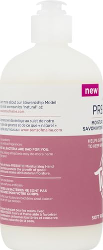Tom's of Maine Prebiotic Moisturizing Natural Liquid Hand Soap, Soft Rose, 12 oz.