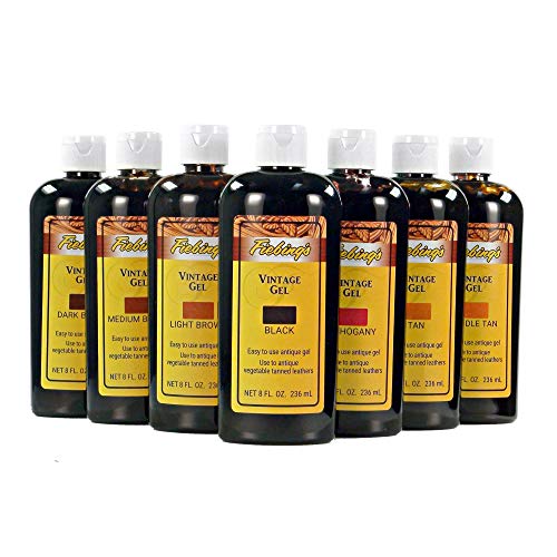 Fiebing's Vintage Gel - Mahogany 8oz - Antique Gel for Leather