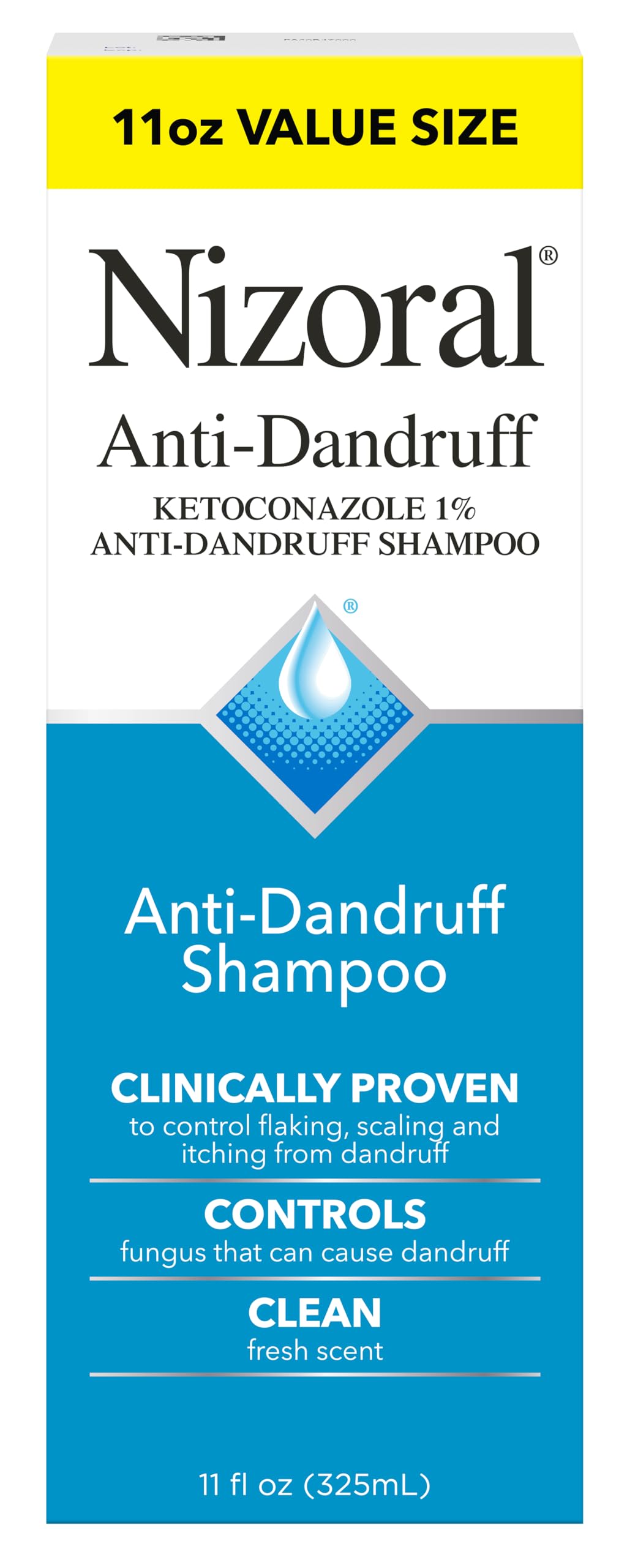 Nizoral Anti-Dandruff Shampoo Value Size, Fresh,11 fluid ounces