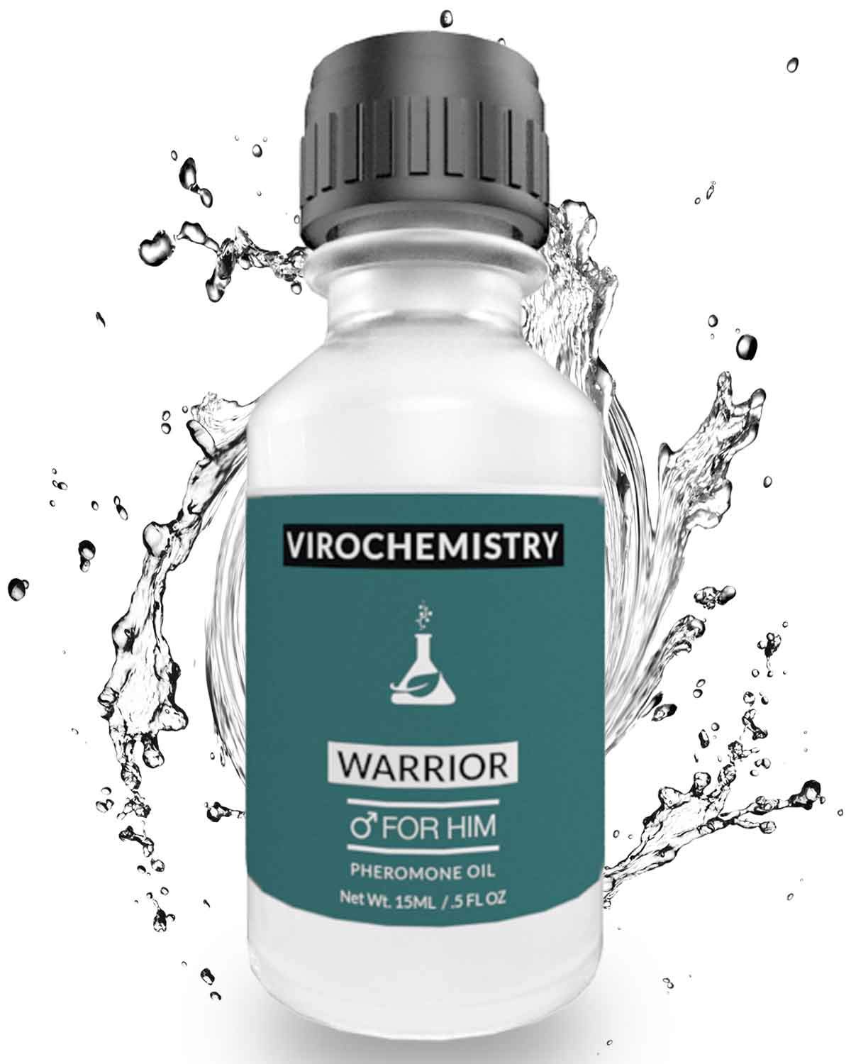VIROCHEMISTRY Pheromones For Men Pheromone Cologne Oil (WARRIOR) - Bold, Extra Strength Human Pheromones Formula – 15mL Concentrate [Human Grade Pheromones to Attract Women]