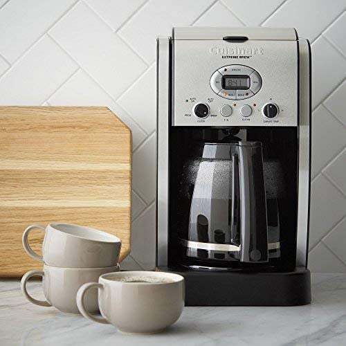 Cuisinart DCC-2650P1 Extreme Brew 12-Cup Programmable Coffeemaker, Black/Stainless Steel