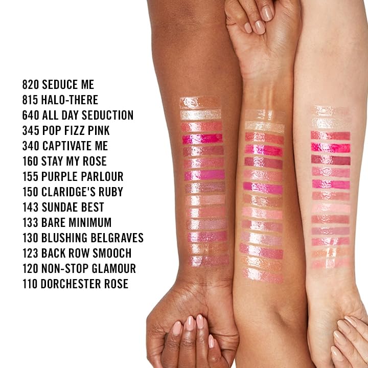 Rimmel Stay Glossy Lip Gloss - Non-Sticky and Lightweight Formula for Lip Color and Shine - 030 Cake for Breakfast, .18oz
