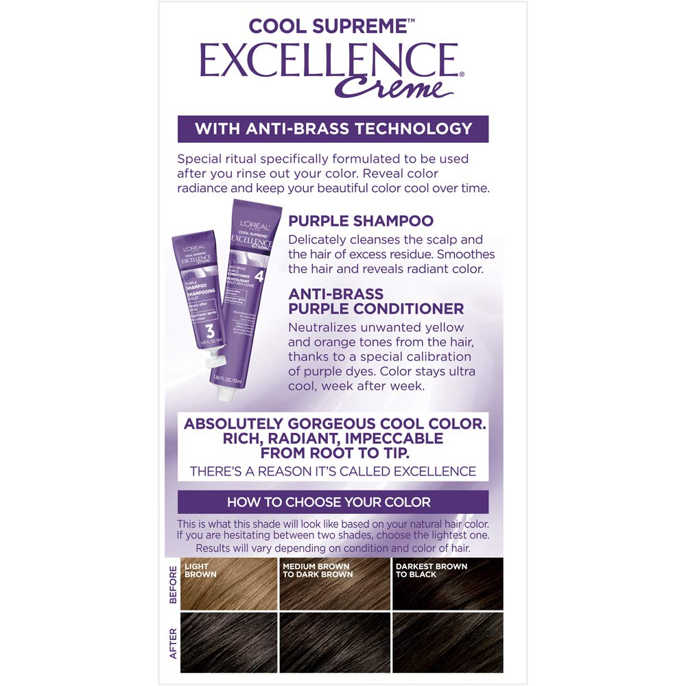 L’Oréal Paris Cool Supreme Permanent Hair Color, Ash Ultra Ash Medium Blonde 8.11, (Pack of 1)