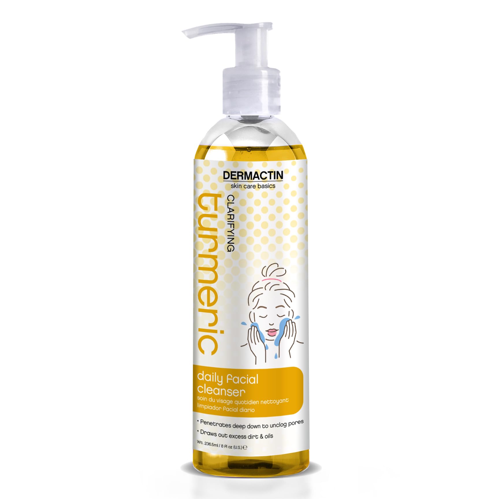 Dermactin-TS Turmeric Cleanser Daily Facial Cleanser 8 Ounce
