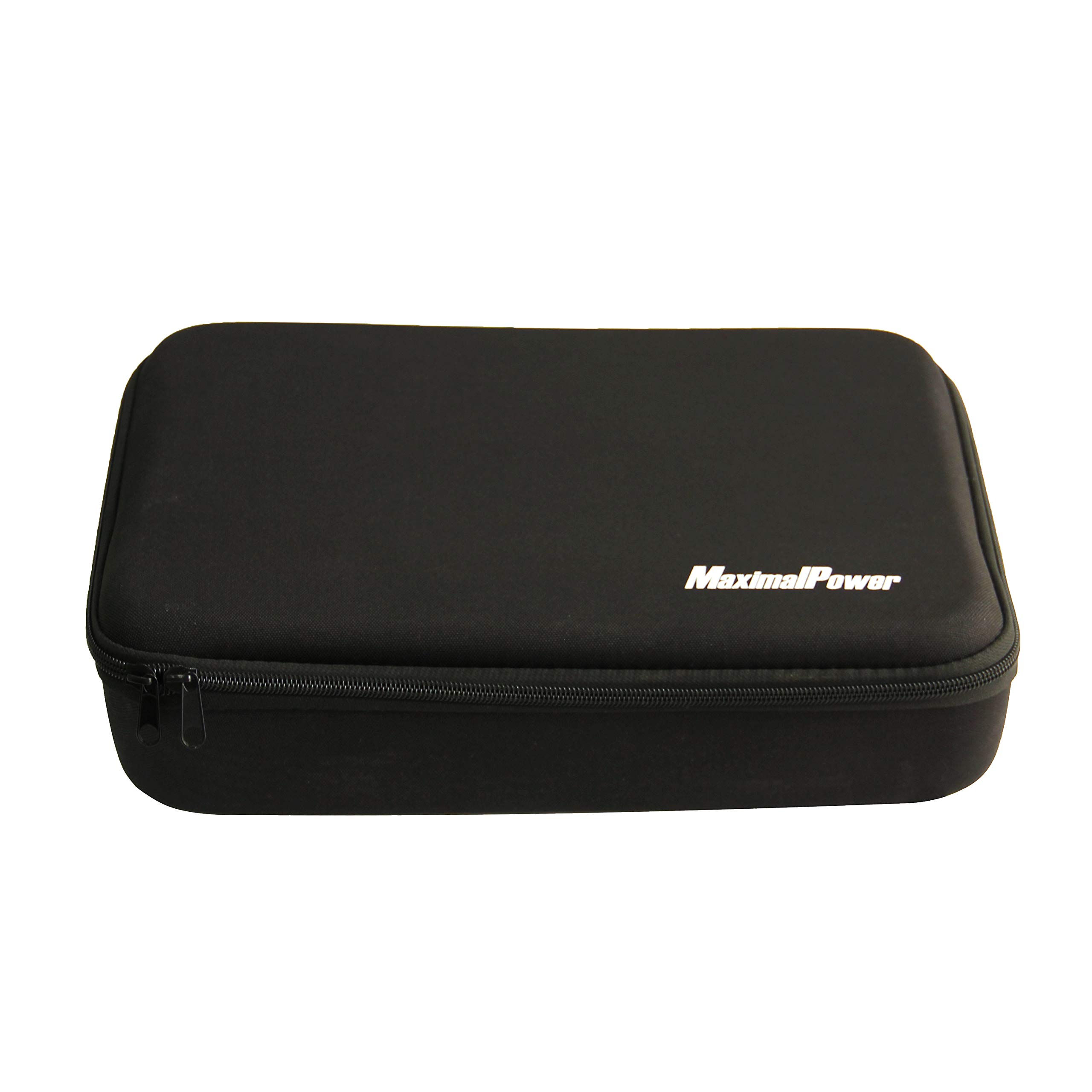 MaximalPower Hard Battery Organizer Storage Box Carry Case for Assorted Sizes AA AAA C D 9V Batteries [Batteries NOT Included] (Battery Case & Tester)
