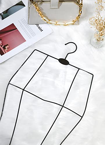 Black Full Body Shape with Chest Metal Wire Swimwear Swimsuit Hanger for Bikini Display Lingerie Hangers(10Pack,Black)