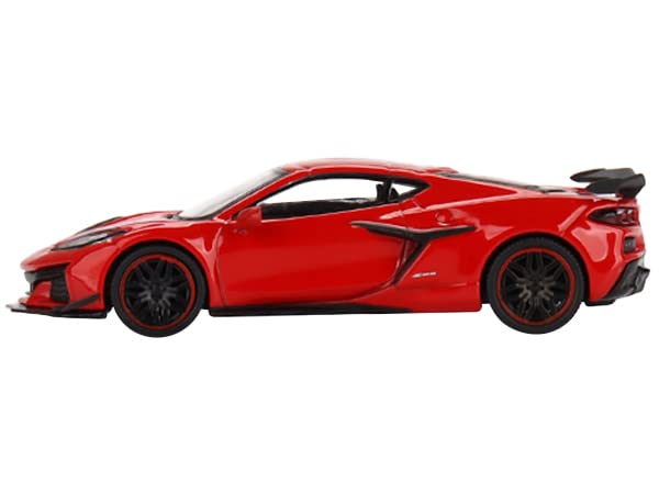 2023 Chevy Corvette Z06 Torch Red Limited Edition to 1800 Pieces Worldwide 1/64 Diecast Model Car by True Scale Miniatures MGT00477