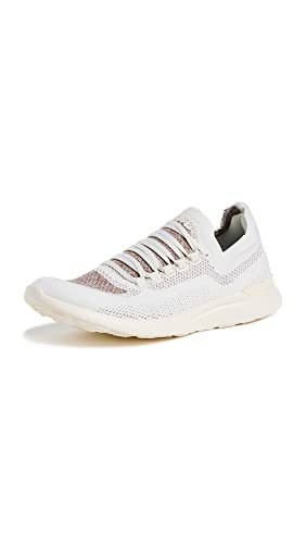 APL: Athletic Propulsion Labs Women's Techloom Breeze Sneakers, Ivory/Tan/Chocolate, 7.5 Medium US