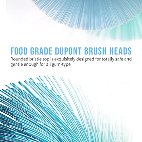 LANDWIND replacement toothbrush heads, fit Sensitive Gums and Teeth, Dupont Nylon Harmless for LANDWIND Sonic Electric Toothbrush, 2 Pro+2 Comfy Electric Toothbrush Heads -4 Pack (Black)