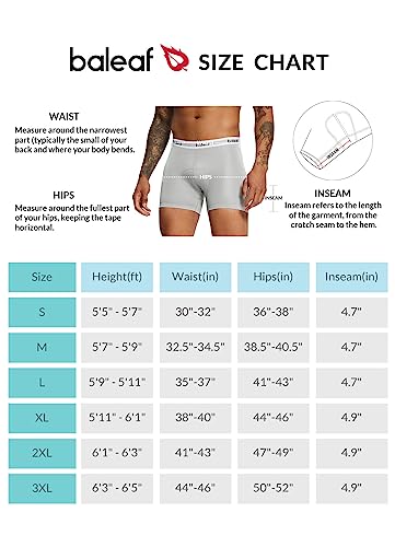 BALEAF Men's Cycling Underwear 4D Padded Bike Shorts Padding Road Biking Bicycle MTB Liner Shorts Spin Underpants, Grey L