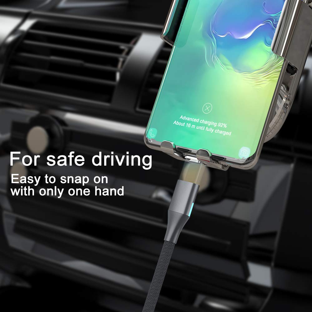 N. NETDOT Gen 10 Magnetic Charging Cable, Fast Charging, Compatible with USB-C and Micro-USB Phones, 10 Tips Included (5 Pack,1ft/3.3ft/5ft/6.6ft/6.6ft)