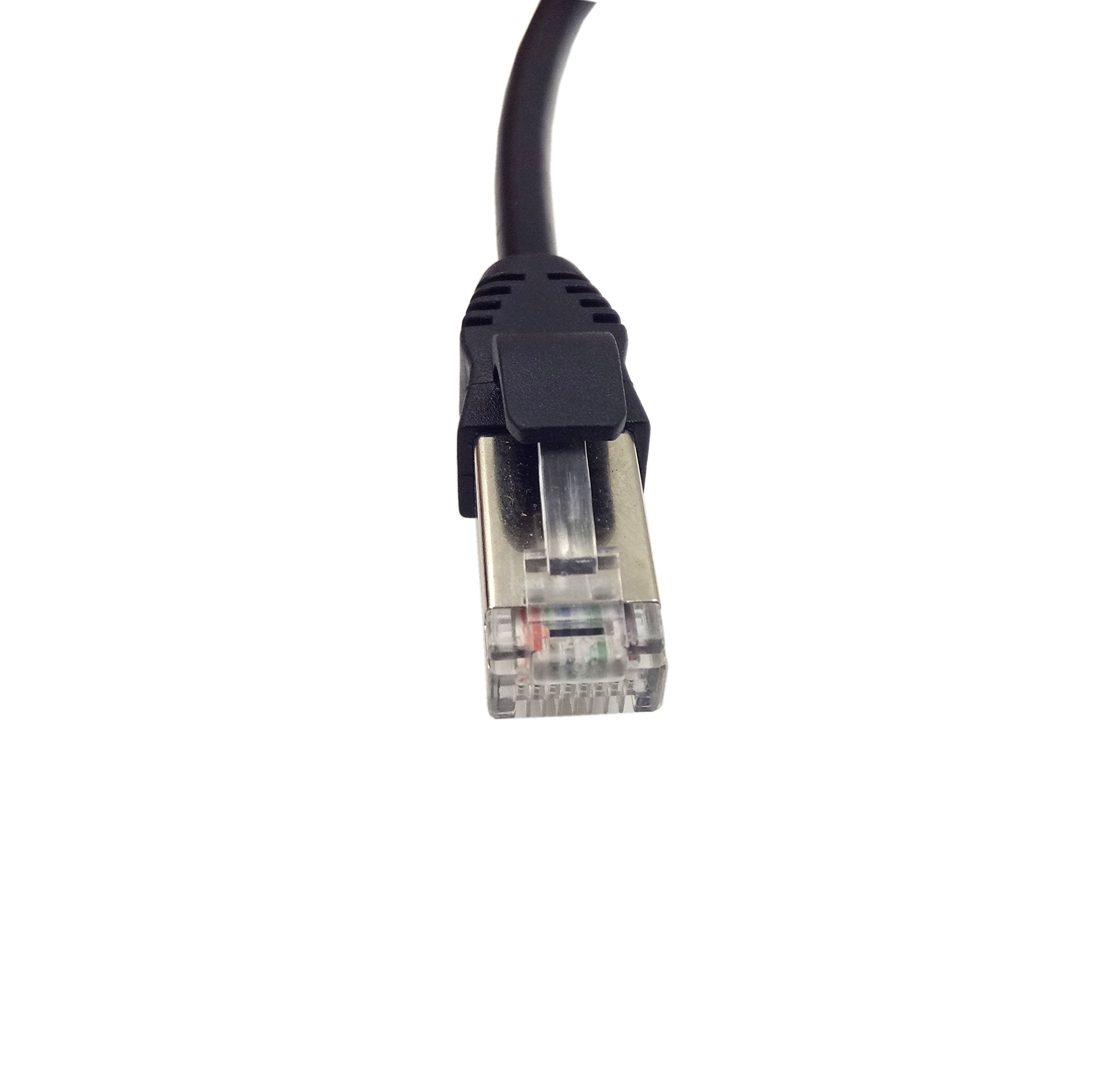 RJ45 Extension Cable Haokiang Ethernet Extension Cable Network Cat6 Extension Patch Cable RJ45 Male to Female Connector Network Extension Cable (1ft)