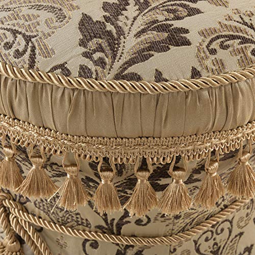 Jennifer Taylor Home Leona Decorative Ottoman, Brown