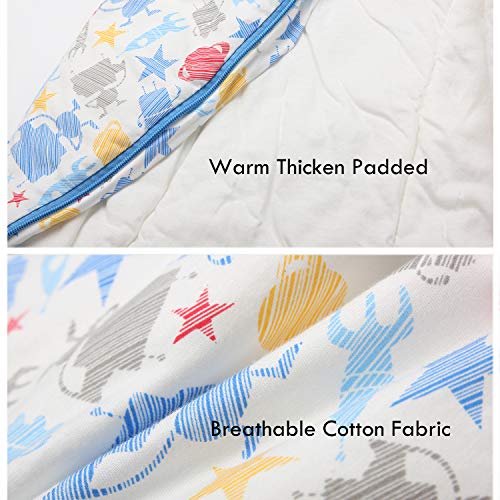 Toddler Boys Girls Sleepsack Winter Warm Wearable Blanket Sleeping Bag, Dinosaur 12-24 Months