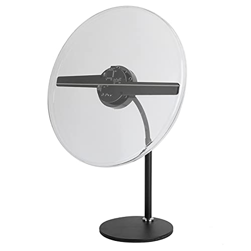 3D Hologram Fan WiFi Projector, 30cm LED 3D Advertising Projector with 256 LED Light Beads and App Control, Holographic Video Projector with Stand,for Exhibitions,Shops,Shopping Malls,Cinemas