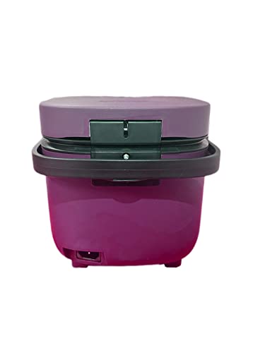 ANNAPURNA DISTRIBUTOR Mini Rice Cooker, Healthy Ceramic Coating 1.2L Small Rice Cooker hold 1-2.5 cups uncooked rice for 1-3 People, Portable Travel Rice Cooker with Steam Tray, Easy to use. (Green)