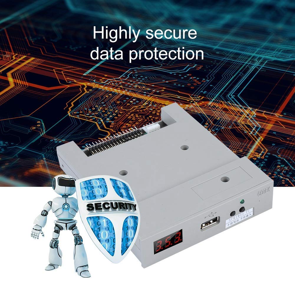 fosa Floppy & Tape Drives SFR1M44-FU USB Floppy Drive Emulator for Embroidery Machine Plug and Play Floppy to USB Converter with 3.5In 1.44MB 34-Pin Floppy Disk Driver Interface