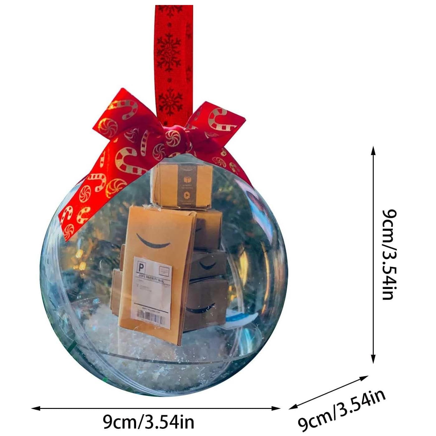 2023 New Funny Ornament- Mini Express Box Ornament Tree Decorations, Christmas Balls Home Office Xmas Halloween Decorations (Mini Packages)
