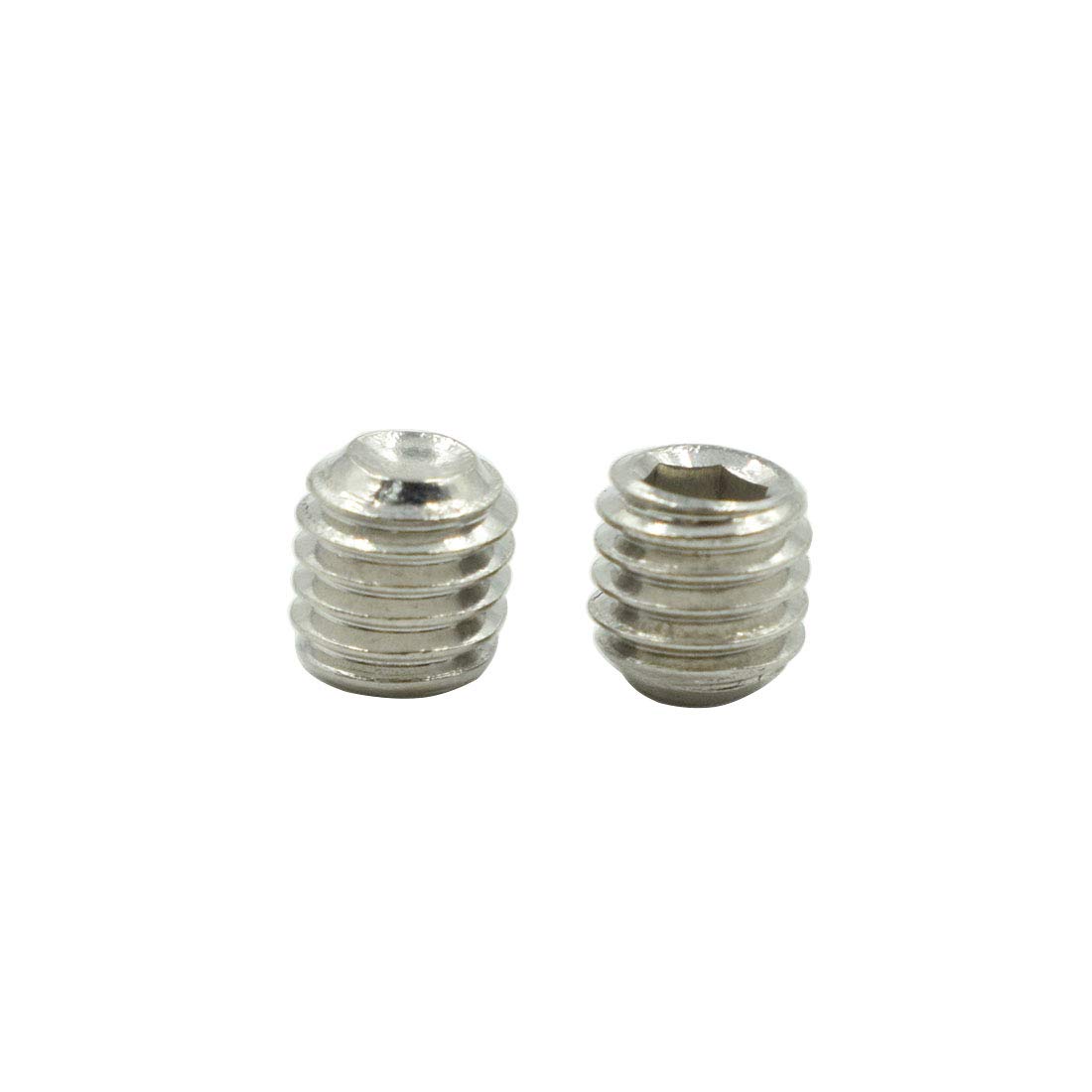 Hxchen 25Pcs M5 x 5 Stainless Steel Hex Grub Screw Internal Hex Drive Cup Allen Head Socket Point Set Screws for Door Handles