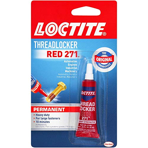 Loctite 209741 Threadlocker Red 271, 0.2 Ounce - 6 Pack