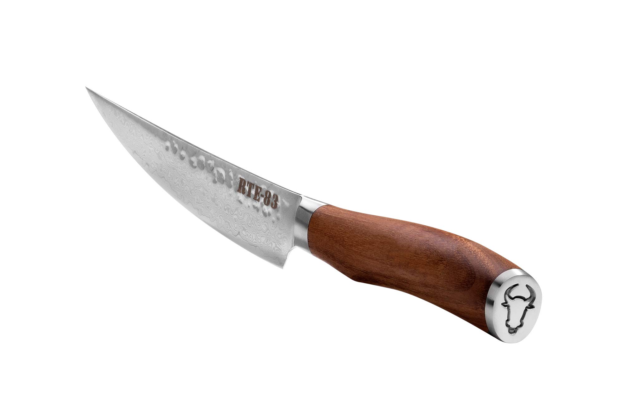Route83 Signature 6" Boning Knife Handmade Damascus American Walnut Handle