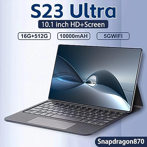 2023 New Tablet Android S23 Ultra 10.1 Inch HD 16G+512GB Global Tablette 5G Dual SIM Card or WiFi Google Play Tablets for Laptop Blue 8G 256G