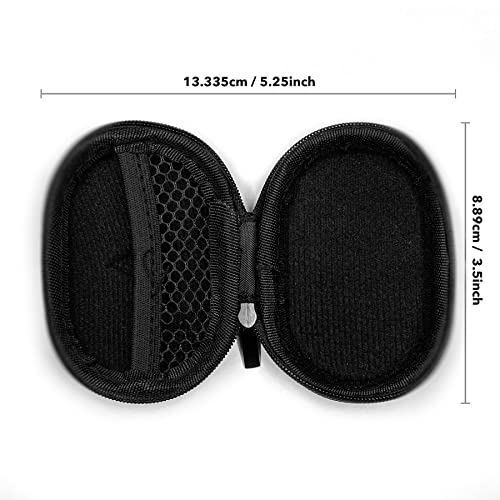 Decibullz - Zipper Headphones Carrying Case, Perfect for Earphones and Earplugs (Black)