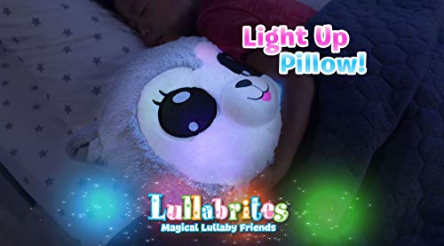 Lullabrites Monkey Pillow- Soothing Plush Animal that Lights Up with Many Colors and Sings Lullabies! A Night Light, and Friend All in One!