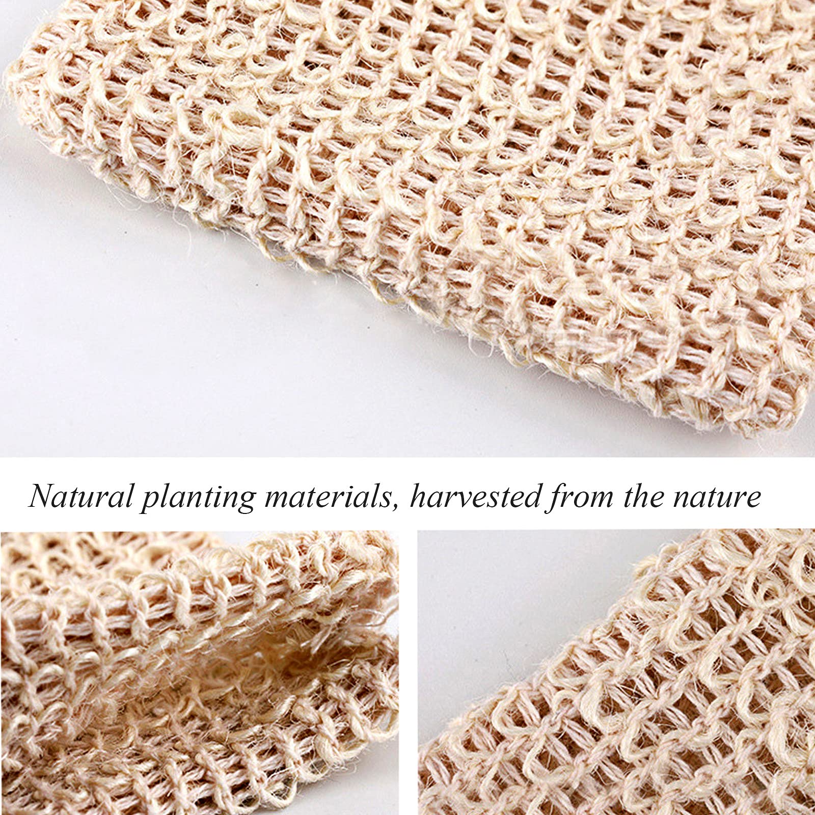 ZEPELOFFY Soap Bag,5 Packs Bar Soap Pouch,Sisal Soap Saver Bags Mesh for Exfoliating, Shower,Scrubber